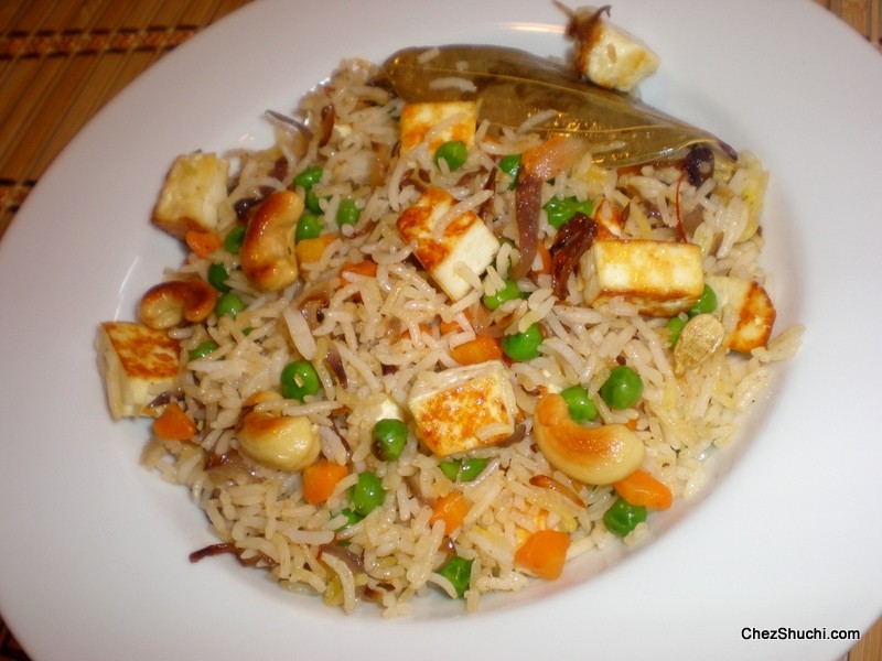 Paneer Pulav-पनीर पुलाव