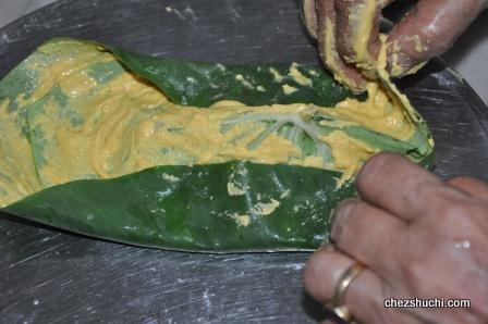 Patra | Colocasia leaves snack