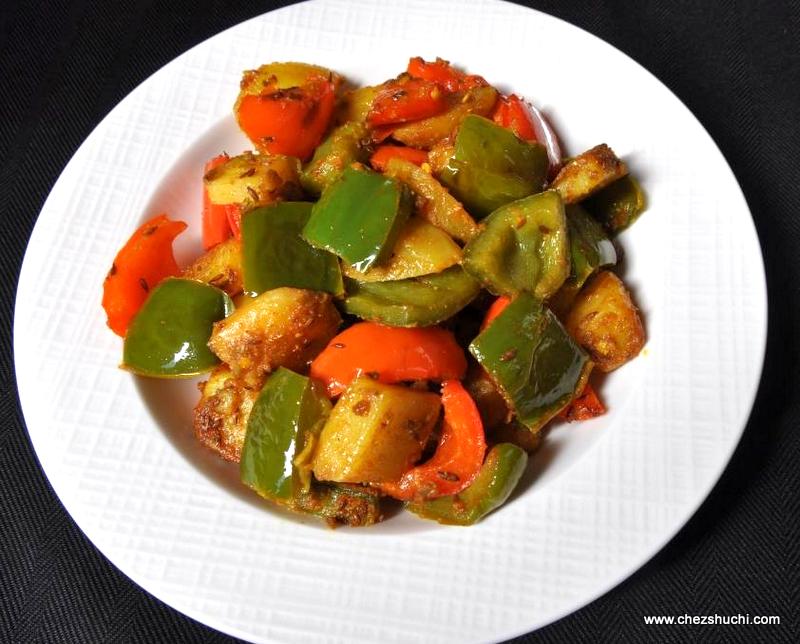 Shimla Mirch Aloo ki Sabji | Bell Pepper cooking with potatoes Shimla Mirch Aloo ki Sabji | Bell Pepper cooking with potatoes